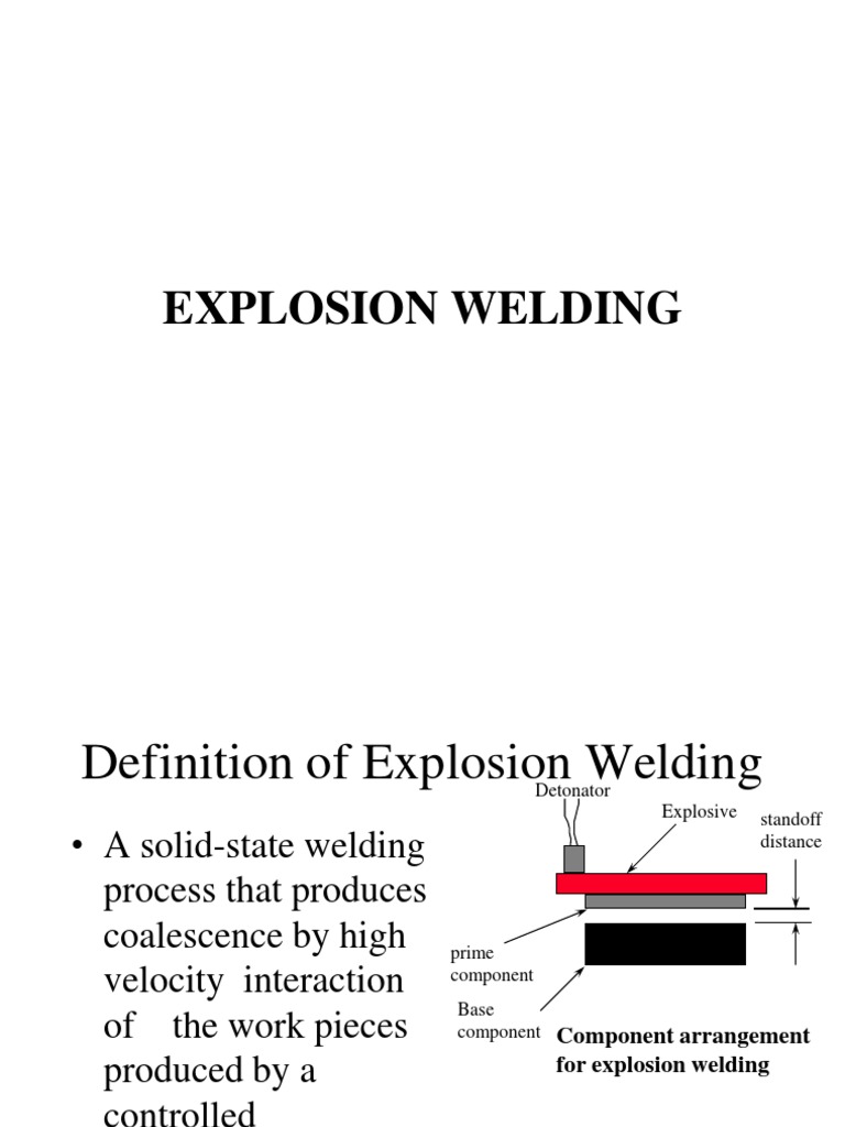 Explosive Welding | PDF | Explosive Material | Welding