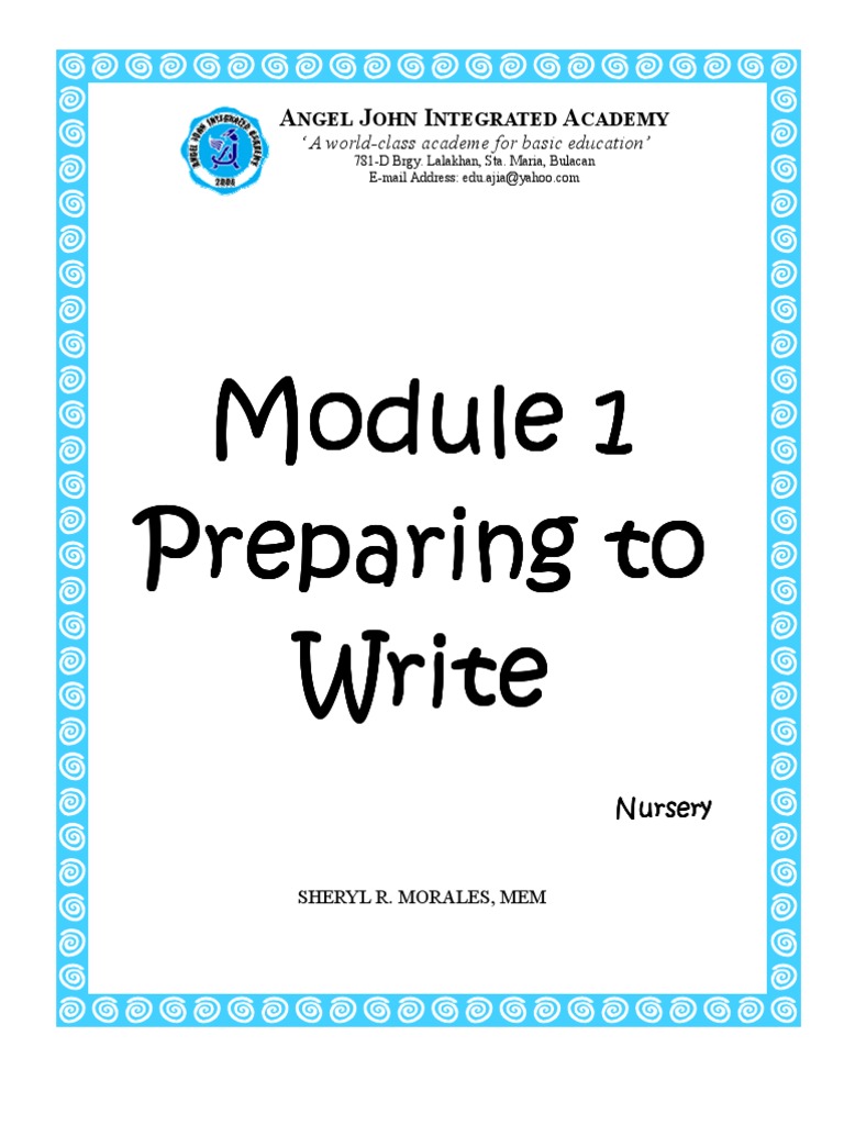 Module 1 Nursery Level | PDF | Cognition | Teachers