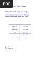 Land Area Conversion Table | PDF | Home & Garden