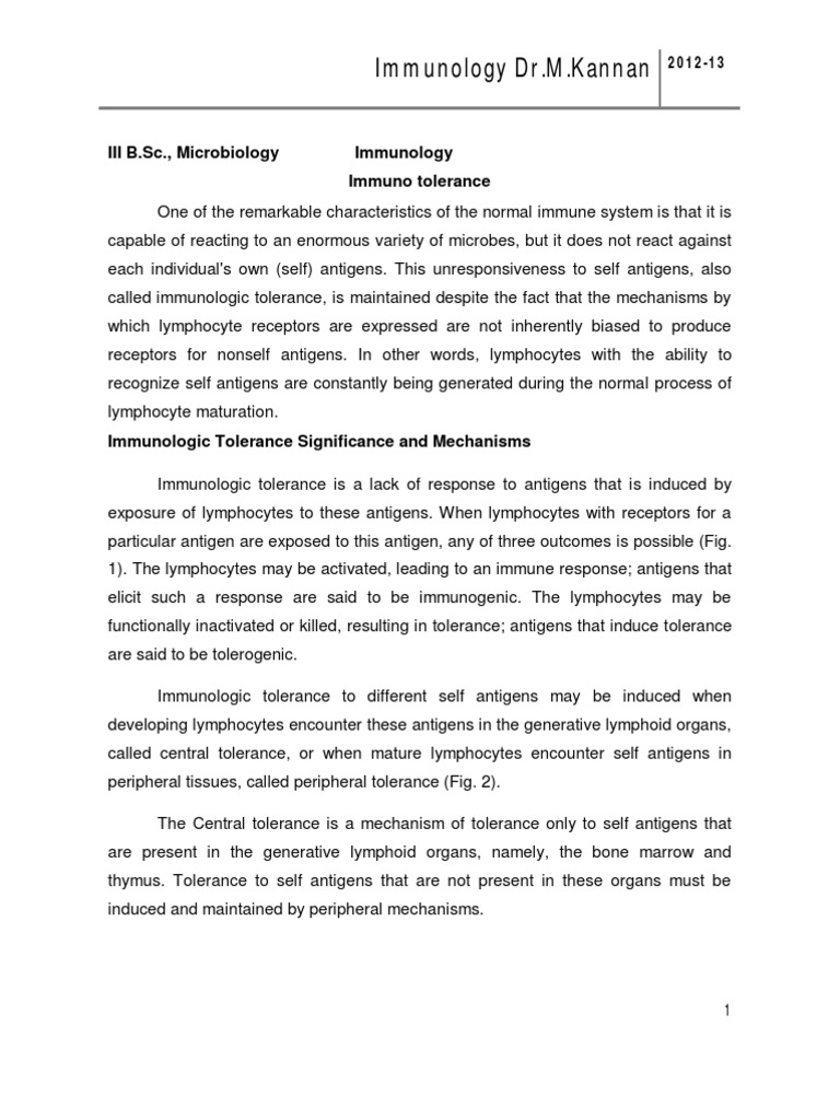 Basic Immunology Notes | PDF | Transplant Rejection | Major ...