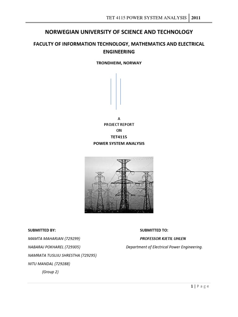 Power System Analysis in Grid | Download Free PDF | Transformer ...