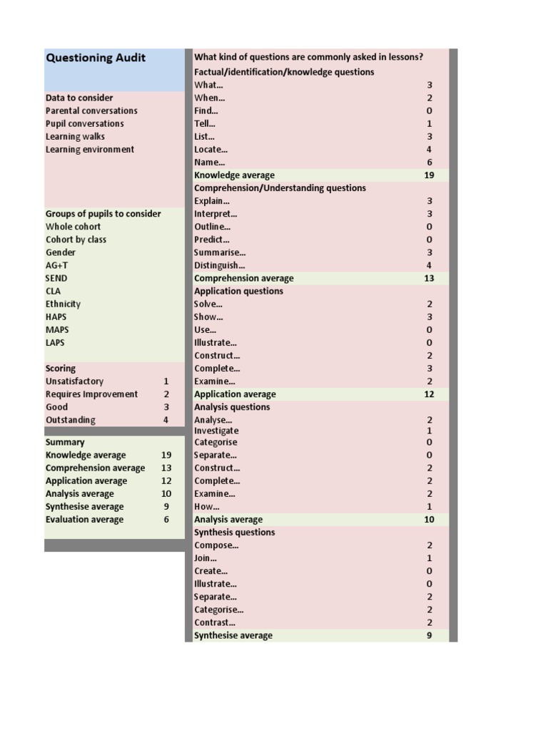 Auditing Questioning | PDF