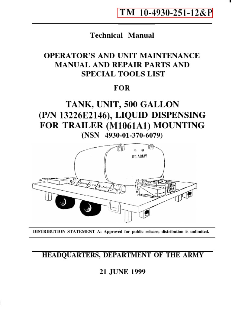 TM 10-4930-251-12P | PDF | Leak | Valve