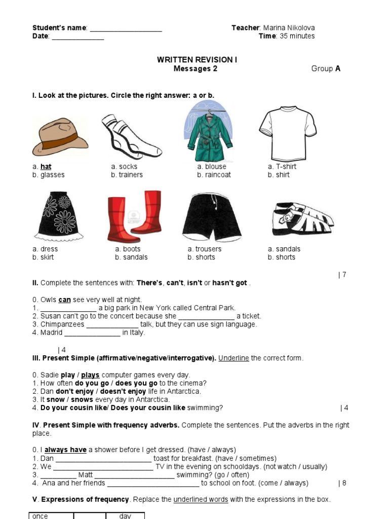 Revision Module 1 Messages 2 2012 A | PDF | Foreign Language Studies ...