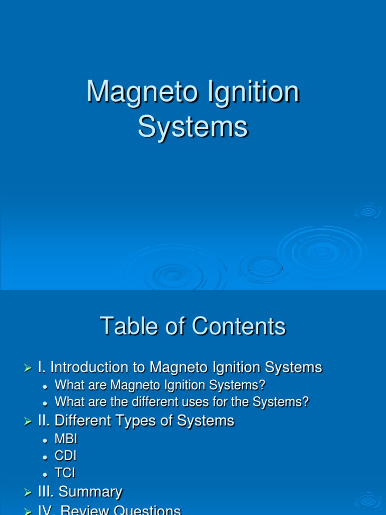 Magneto Ignition Systems | PDF | Ignition System | Electrical Engineering