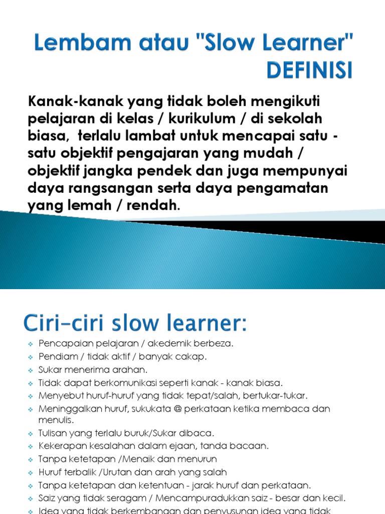 Slow Learner | PDF