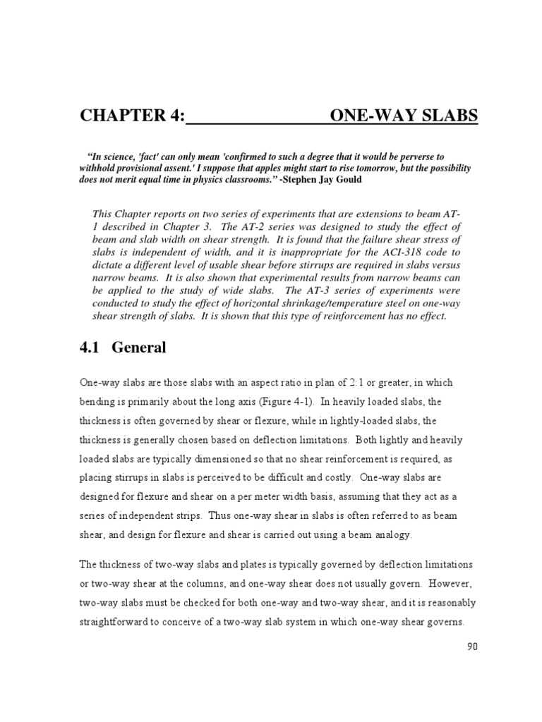 One Way Slab | PDF