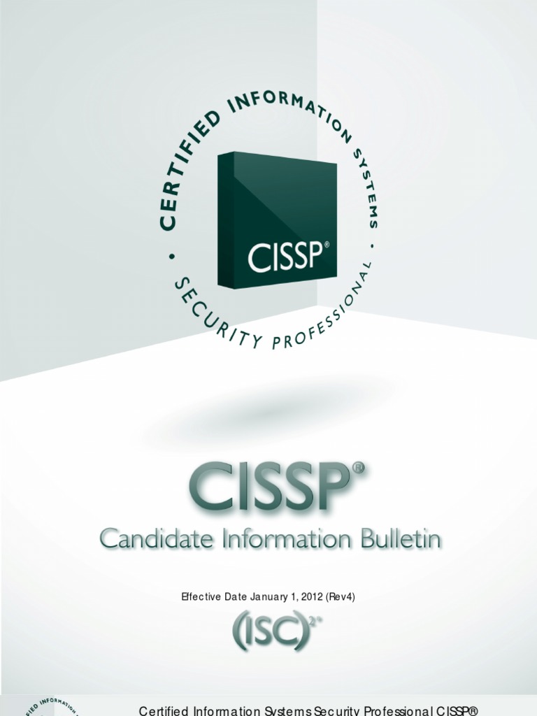 CISSP - Certified Security Professional | PDF | Computer Security ...