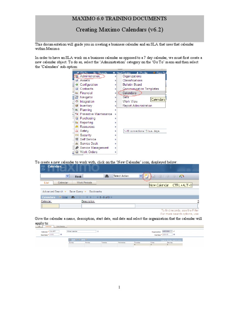 Maximo Vacation Scheduling Guide | PDF | Calendar | Computing