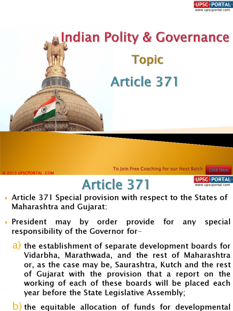 18 (A) Article-371 | PDF | Common Law | Justice