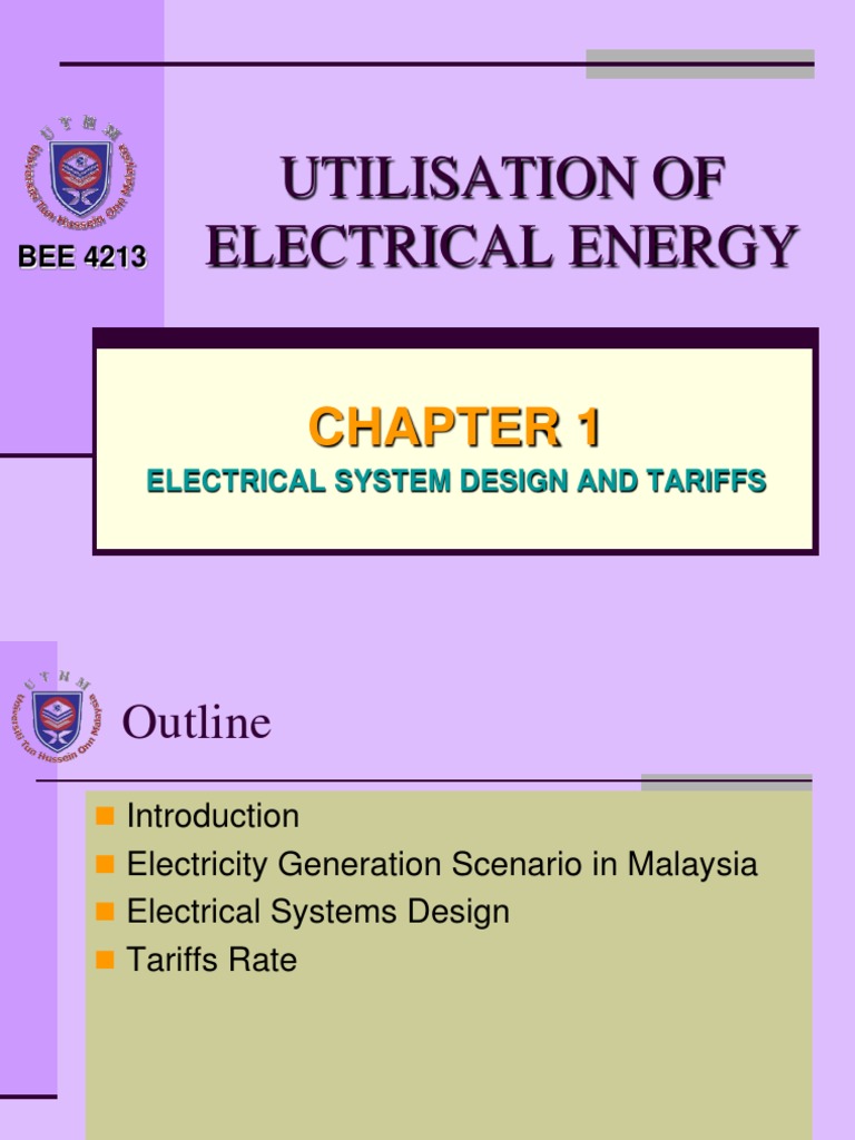 Chapter 1 Electrical System Design and Tariffs | PDF | Transformer | Fuels