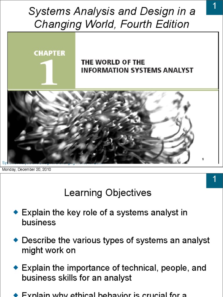 Systems Analysis and Design in A Changing World, 4th Edition | PDF ...