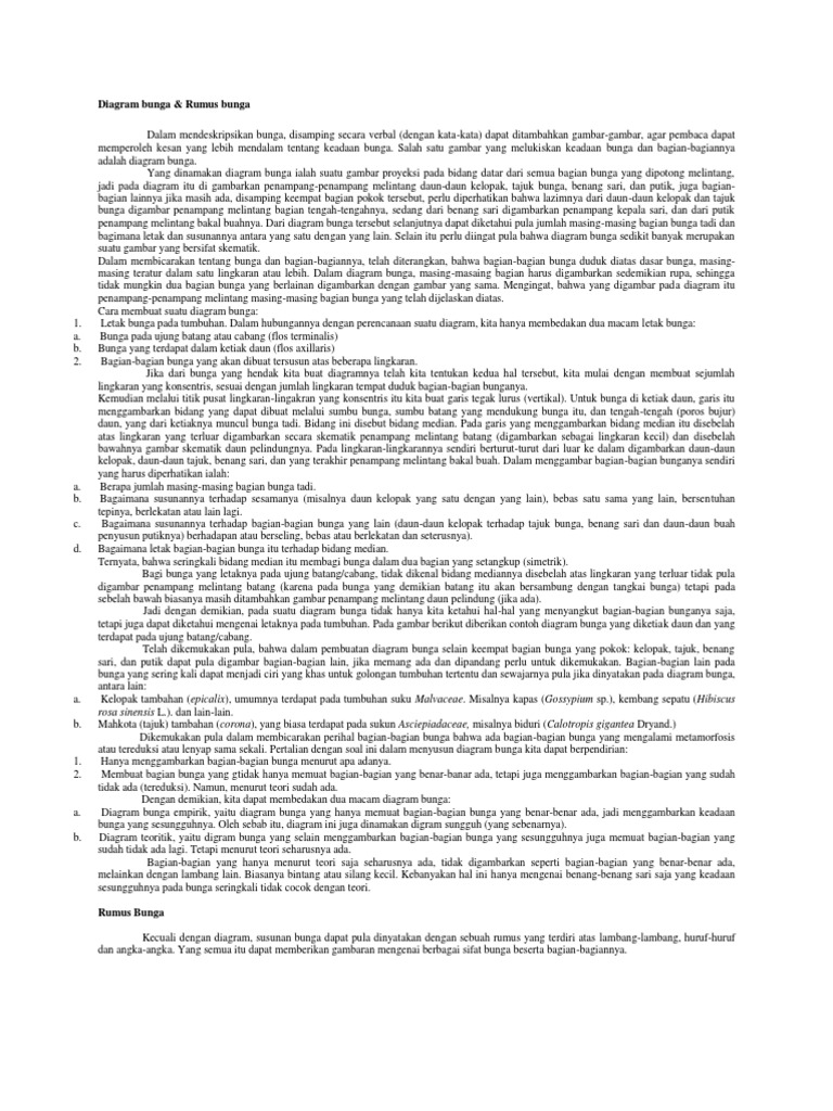 Diagram dan Rumus Bunga Lengkap | PDF | Sains & Matematika
