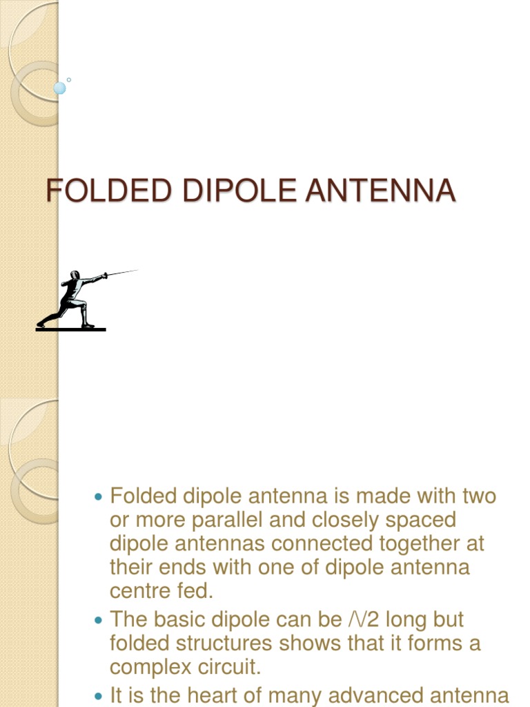 Folded Dipole Anteena | PDF | Antenna (Radio) | Electrical Impedance