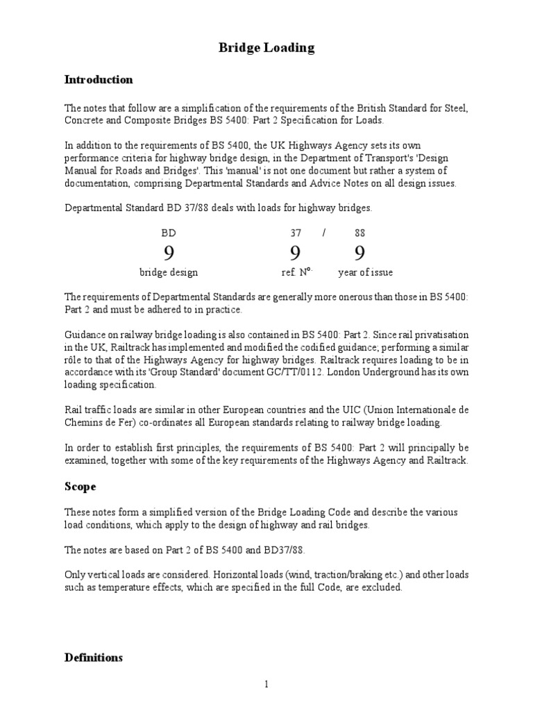Loading | PDF | Structural Load | Lane