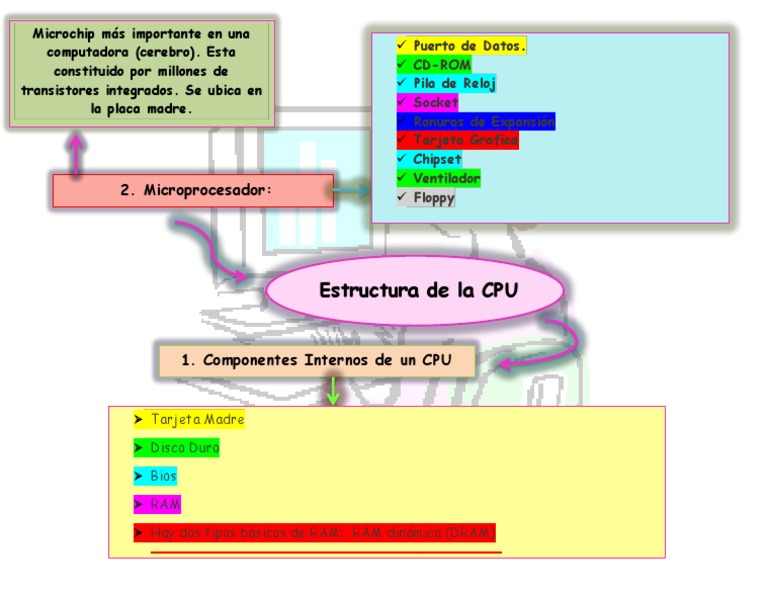 Estructura de La Cpu... Mapa Concentual | PDF