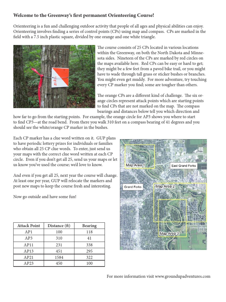 GUP O-Course Map | PDF