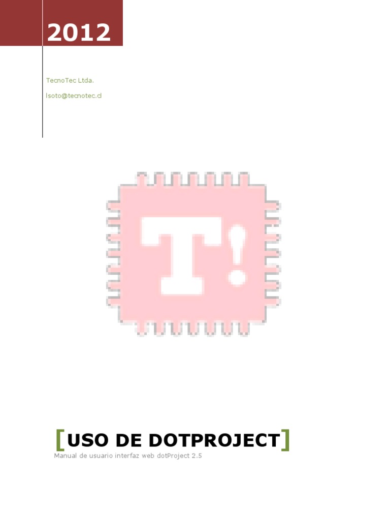 Manual DotProject v1 | PDF | Gestión de proyectos | Planificación