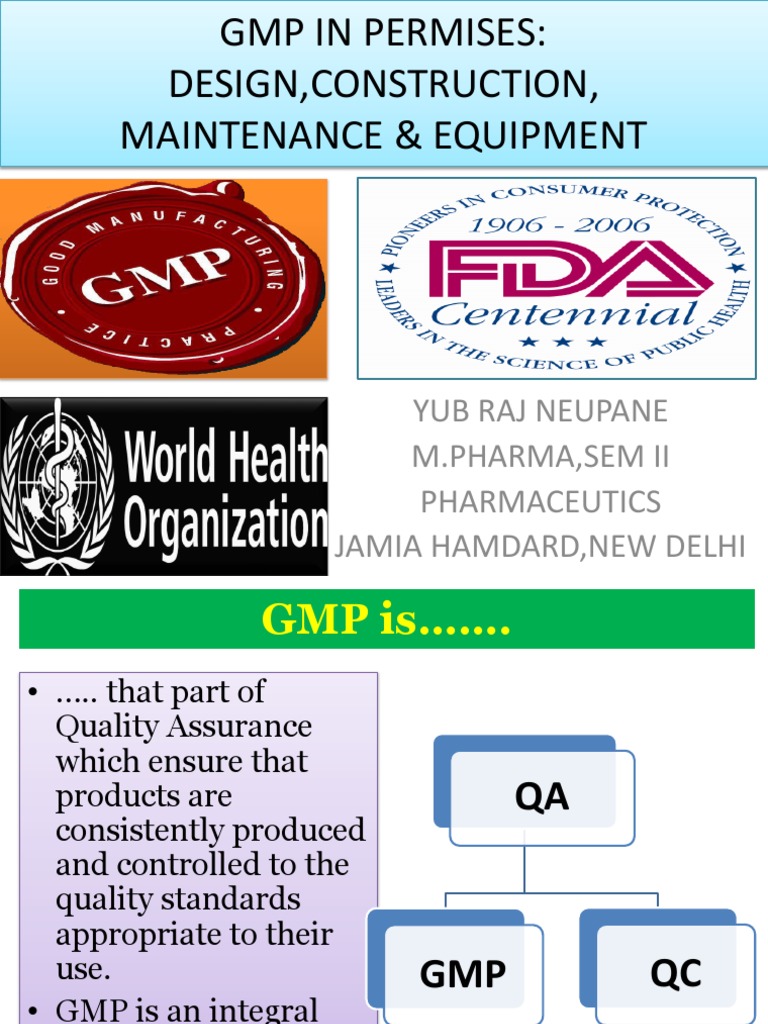 Gmp in Permises | Industries | Pharmaceutical | Free 30-day Trial | Scribd