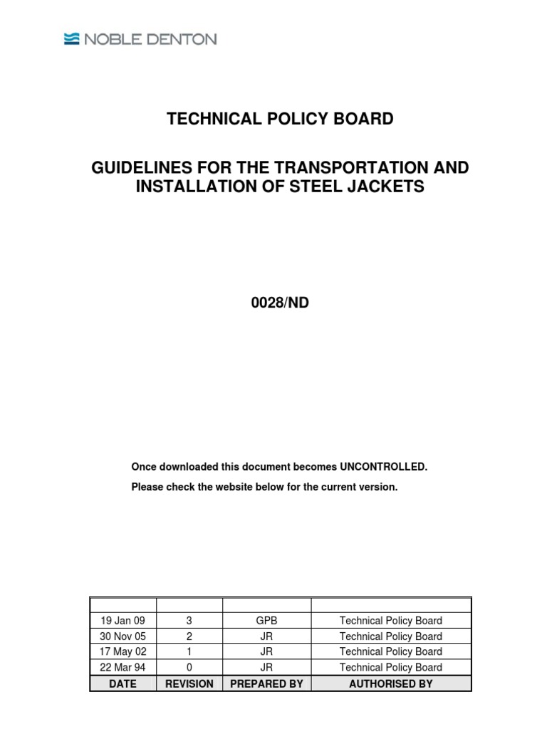 0028/ND - Guidelines For The Transportation and Installation of Steel ...