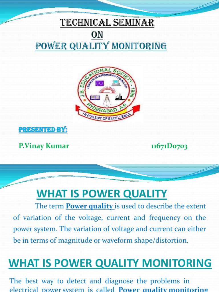 Power Quality Monitoring | PDF | Power (Physics) | Electricity