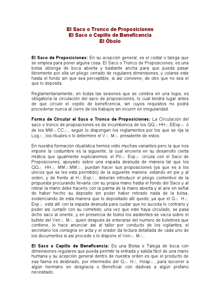 El Saco o Tronco de Proposiciones | PDF | Proposición | Science