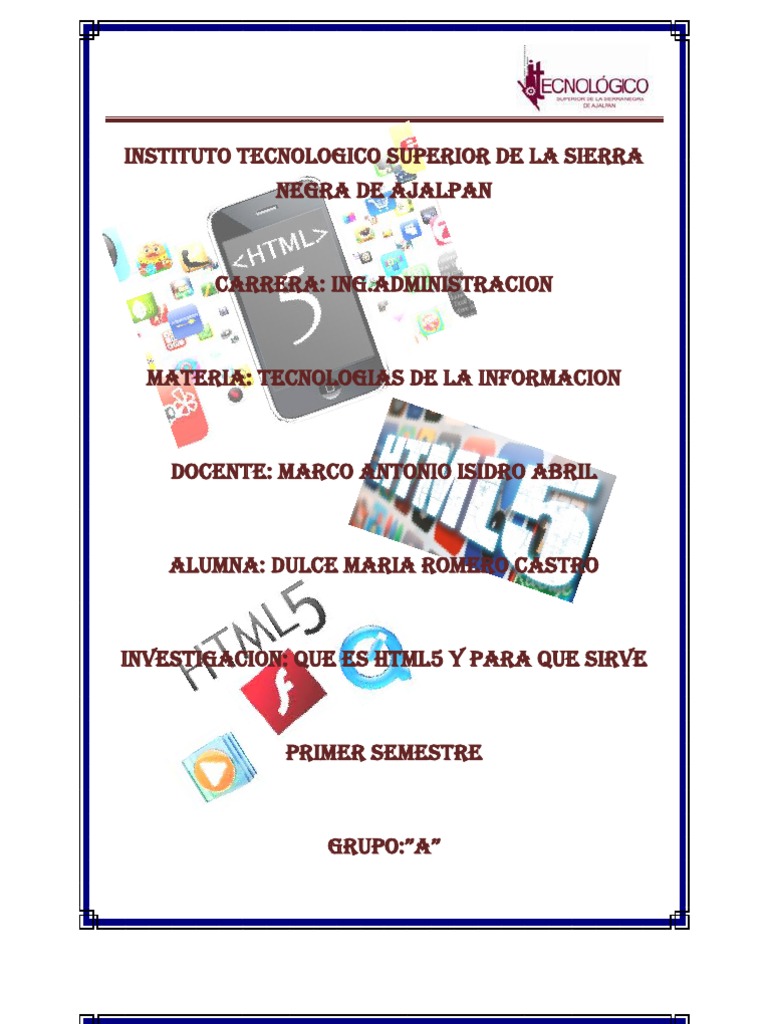 Introducción a HTML5 y sus Funciones | PDF | Página web | Red mundial