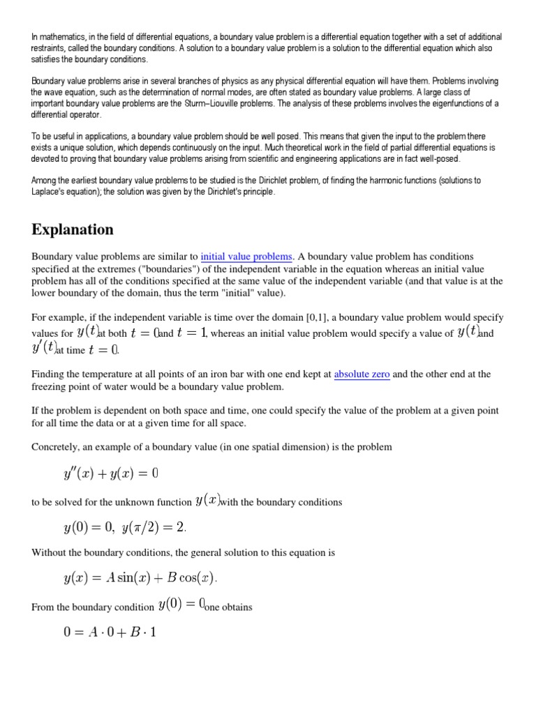 In Mathematics | PDF | Boundary Value Problem | Multivariable Calculus