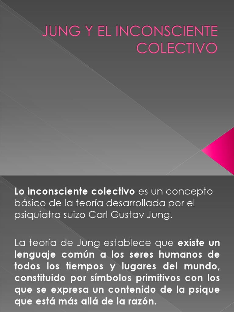 Jung y El Inconsciente Colectivo | PDF | Carl Jung | Conceptos psicologicos