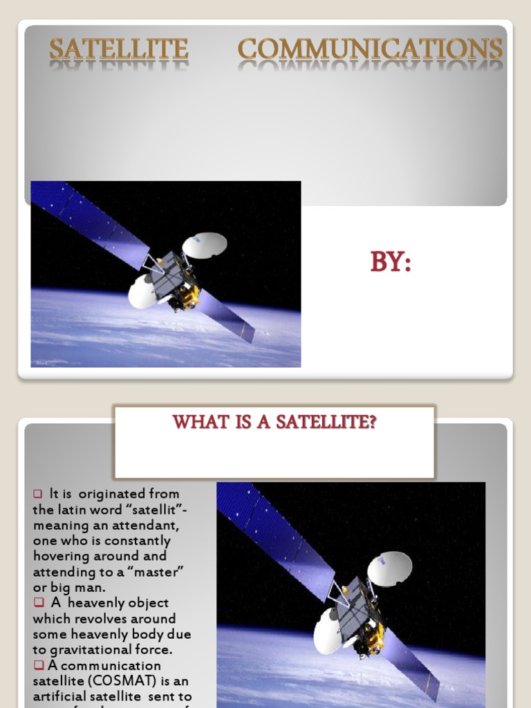 satellite communications ppt.pptx | Communications Satellite | Satellite
