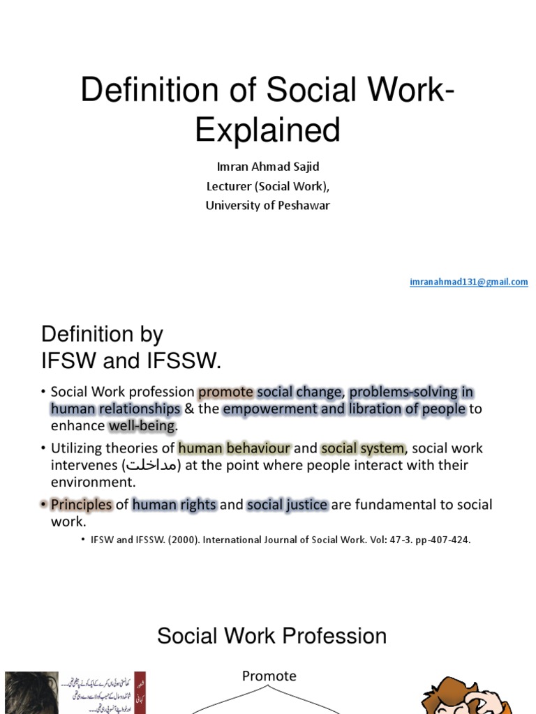 Definition of Social Work-Explained | PDF | Social Work | Psychological ...