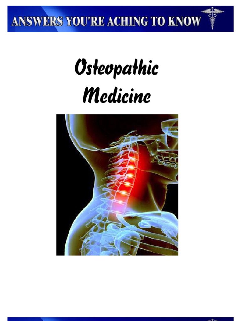 Osteopathic Medicine | PDF | Knee | Pelvis