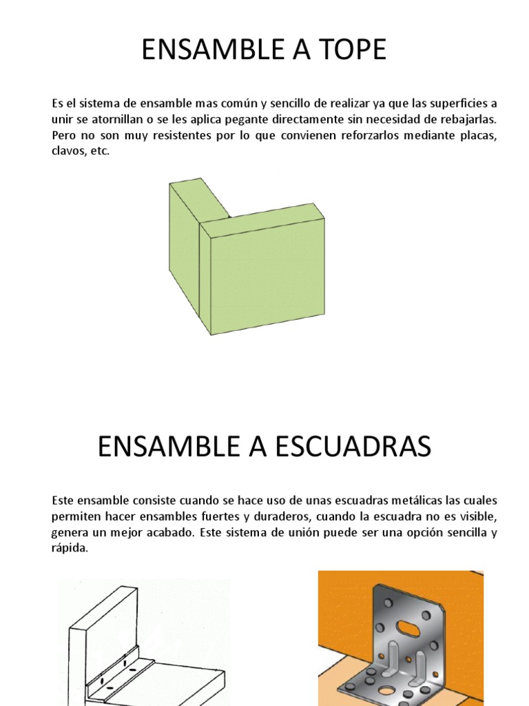 Tipos de Ensamble