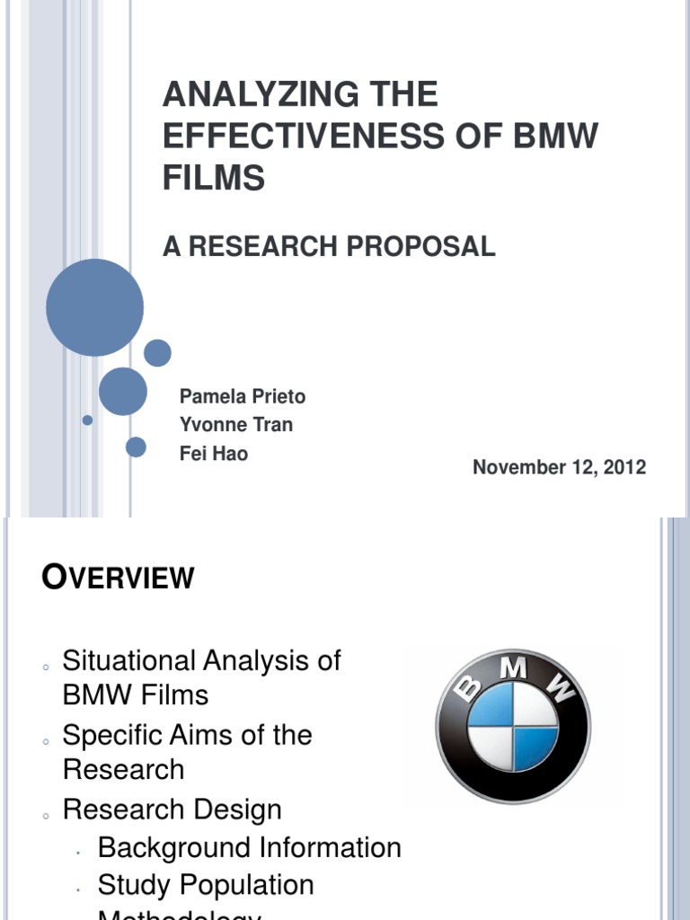 BMW Films Effectiveness Analysis Report | PDF | Brand | Survey Methodology