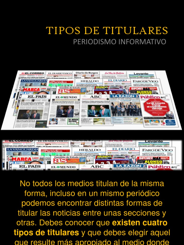 Tipos de Titulares | PDF