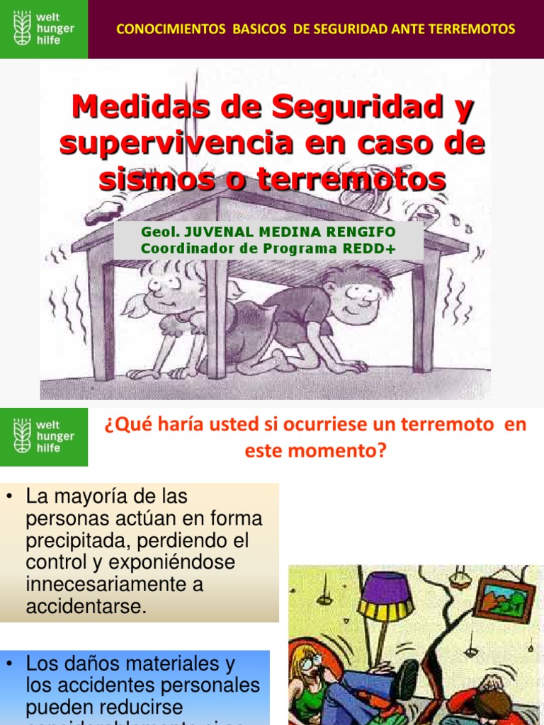 Medidas de Seguridad Ante Terremotos | PDF | Temblores | Agua