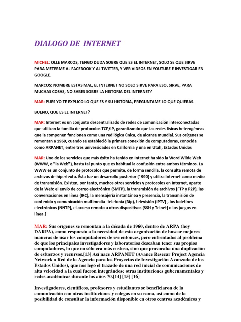 Dialogo de Internet | PDF | Telefonía móvil | Internet