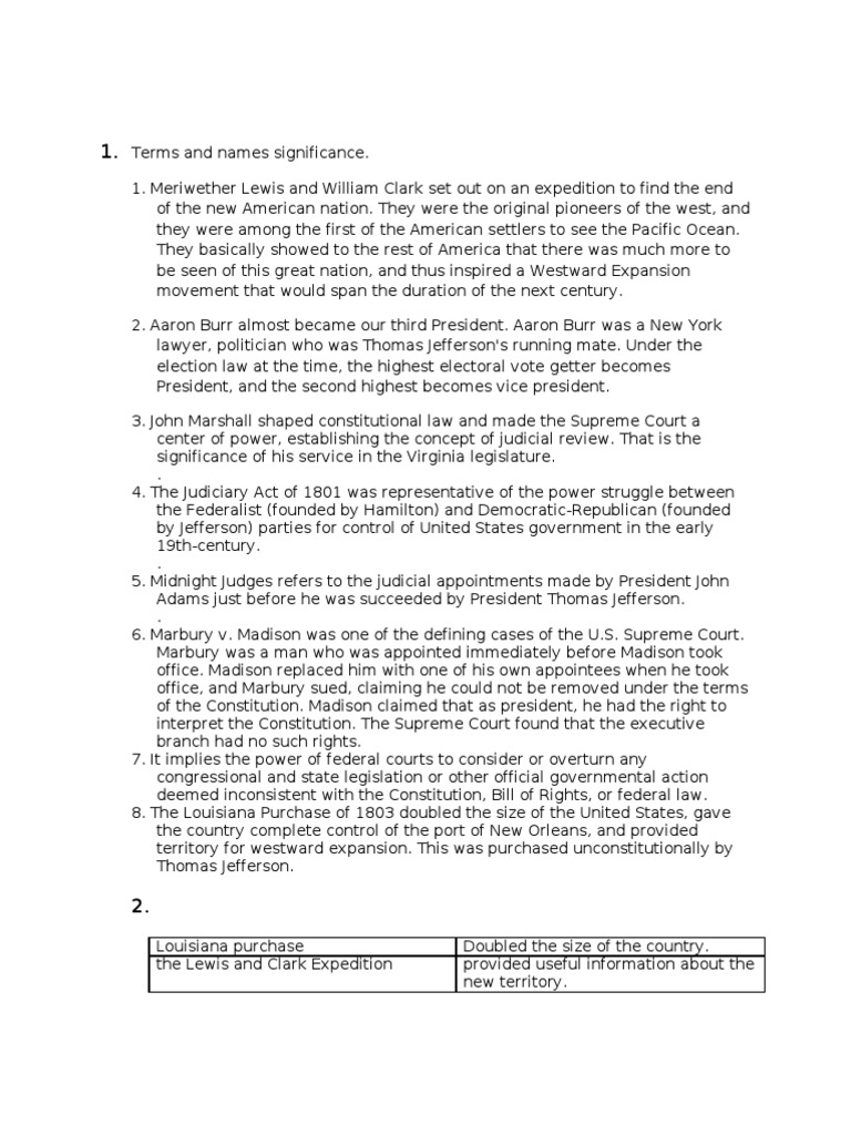 Chapter 6 Section 3 Us History | PDF | Thomas Jefferson | Justice
