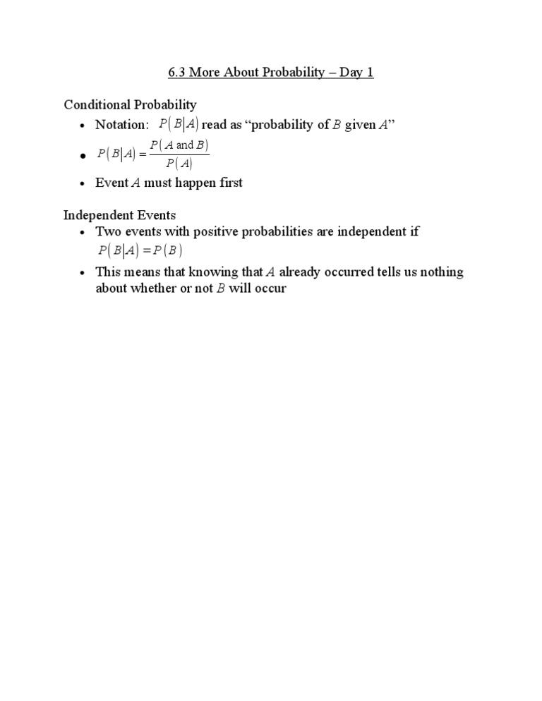 Understanding Conditional Probability | PDF
