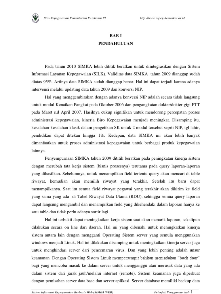 Manual Book SIMKA | PDF