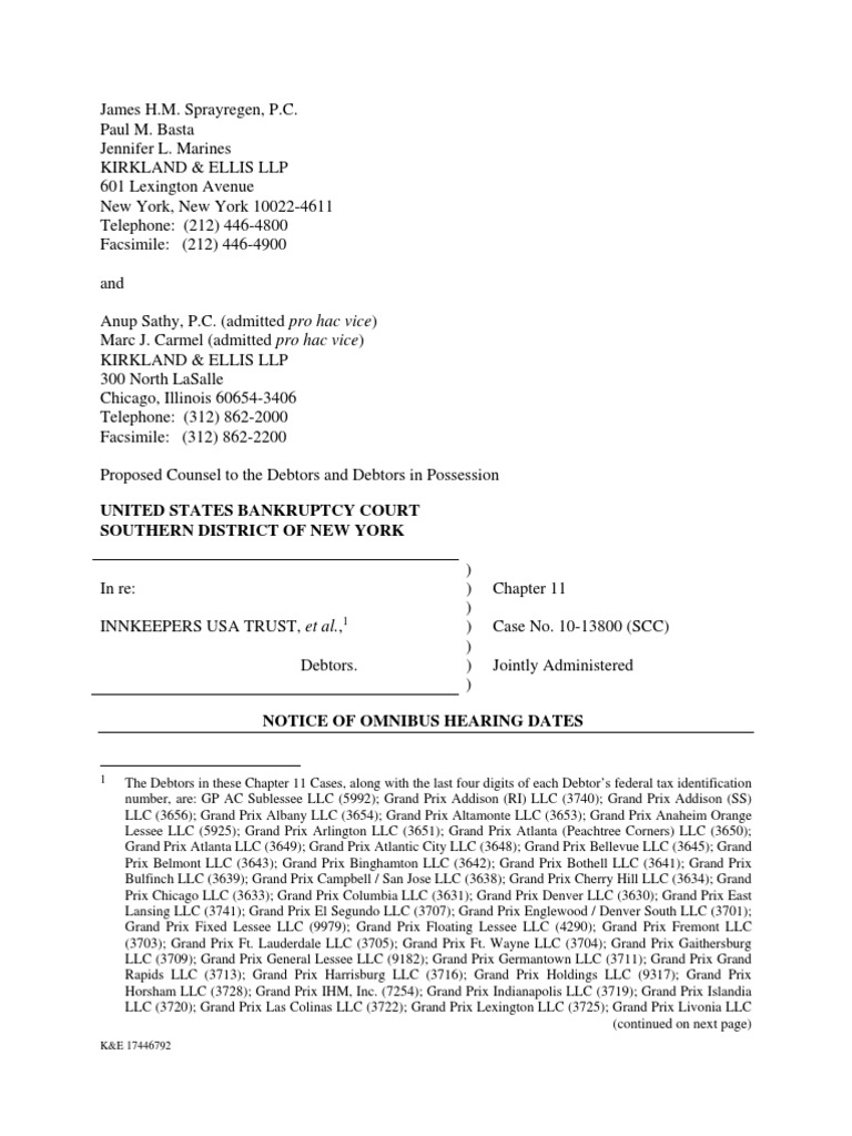 United States Bankruptcy Court Southern District of New York | PDF ...