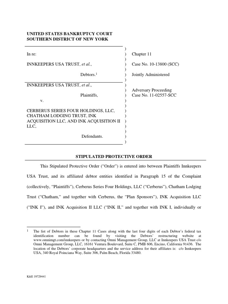 United States Bankruptcy Court Southern District of New York | Download ...