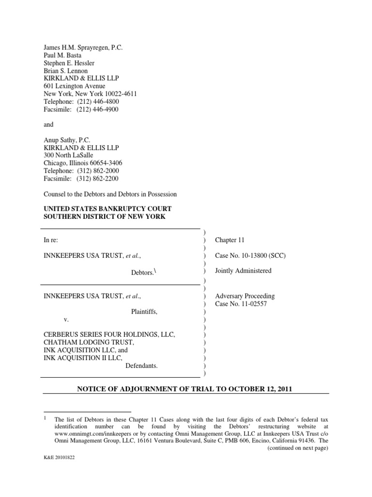 United States Bankruptcy Court Southern District of New York | PDF ...