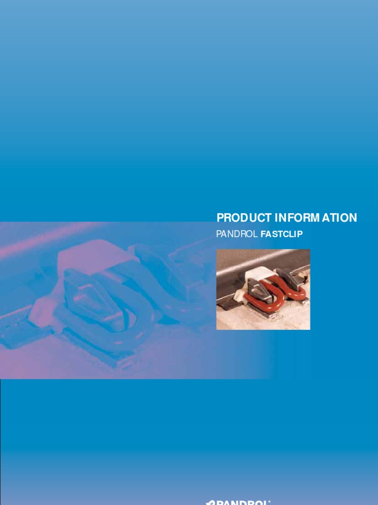 ESPEC. Pandrol Fastclip | PDF | Track (Rail Transport) | Rail ...