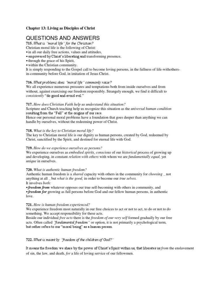 Sem 3 Finals Reviewer | PDF | Ten Commandments | Conscience