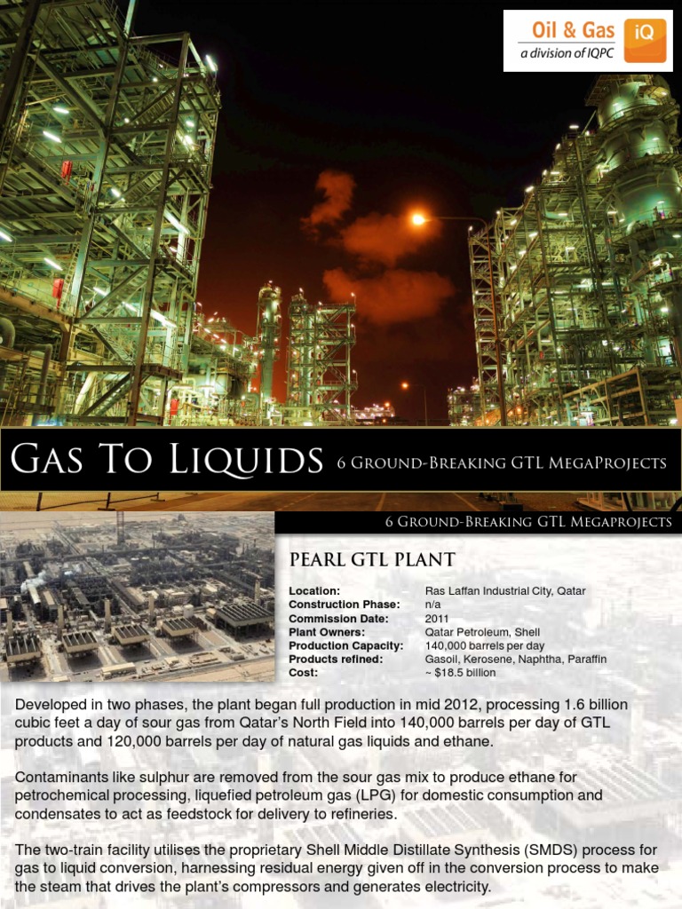 Top Ten GTL Projects of The World | PDF | Gas To Liquids | Natural Gas
