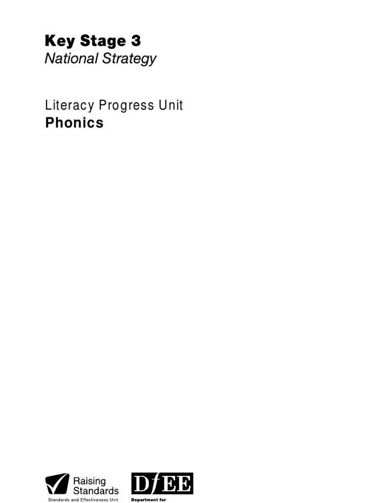 Literacy Progress Units: Phonics - Full Scheme | PDF | Literacy | Phonics
