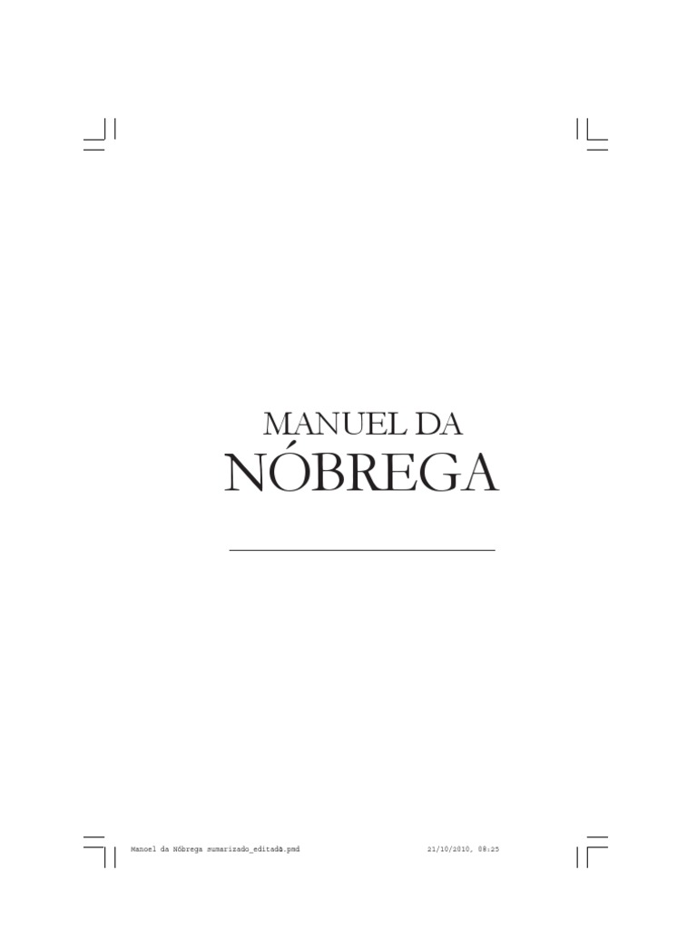 Nóbrega: Manuel Da | PDF | Religião e crença | Personalidades