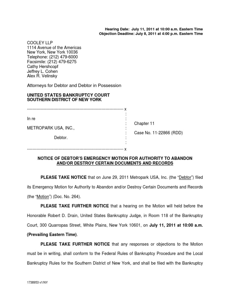 Attorneys For Debtor and Debtor in Possession | PDF | Bankruptcy ...