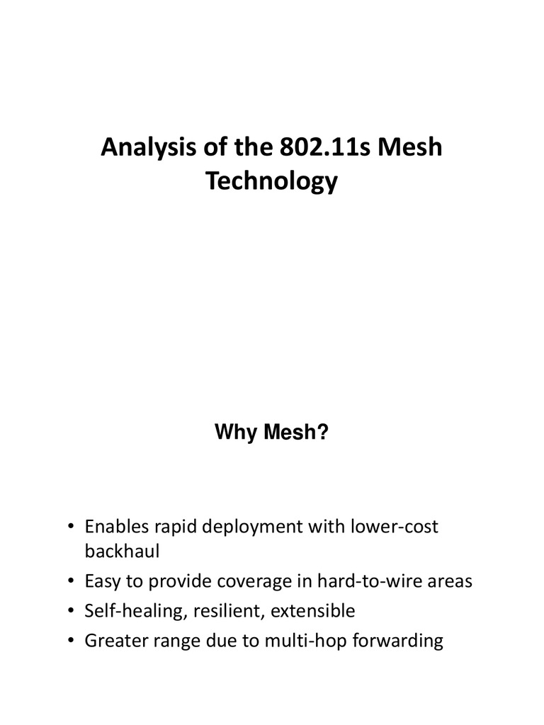 802.11s Mesh Tech for IT Pros | PDF | Wireless Lan | Computer Network